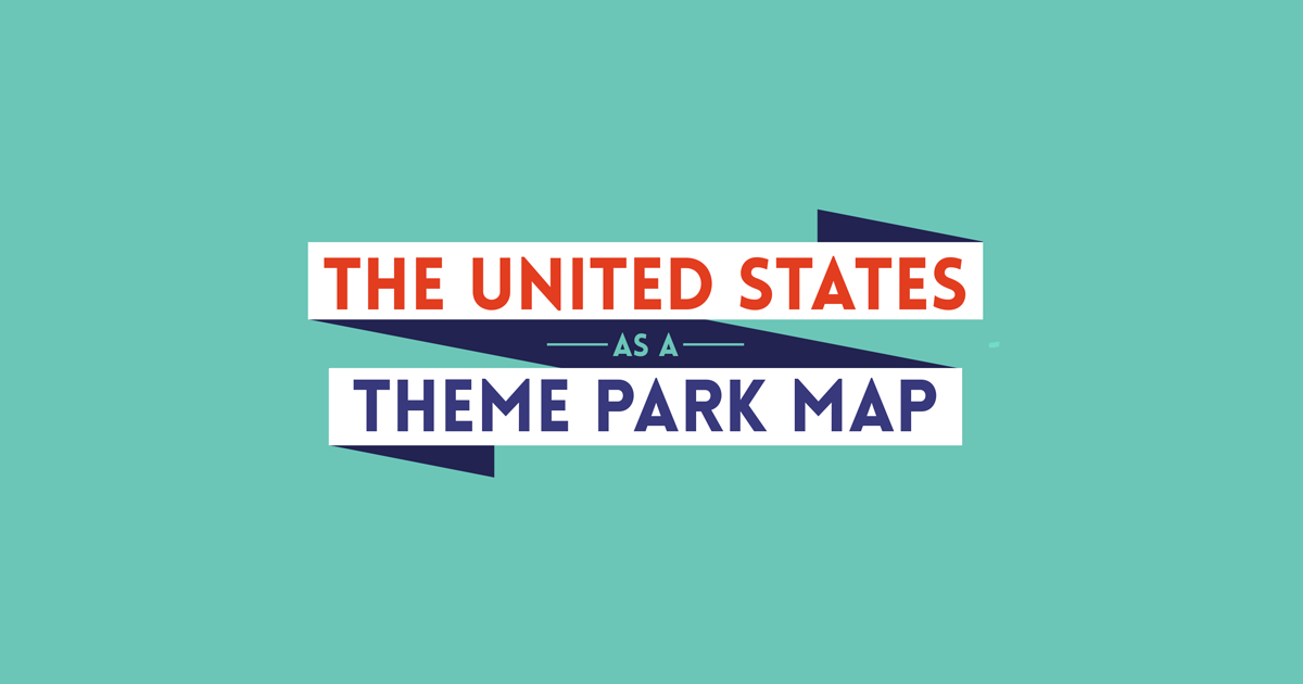 A theme park map of the United States | Expedia